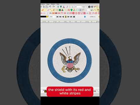 US Navy Emblem Embroidery #embroiderydesign #sewingmachine #handbroidery #embroidery #design