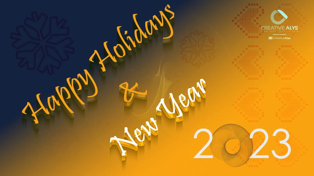 Enjoy Holidays — Happy New Year — Vector Artwork - Creative Alys