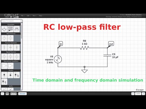 RC Low-Pass Filter (Time-Domain and Frequency-Domain Explained)