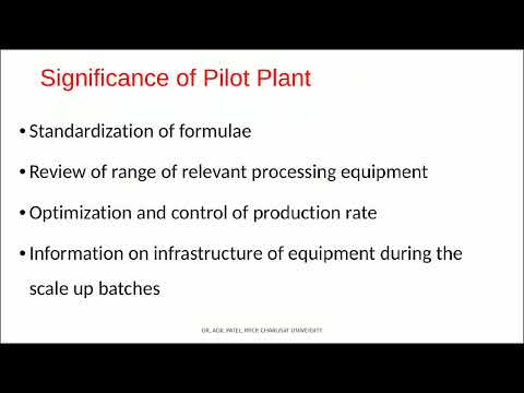 PILOT PLANT AND SCALE UP TECHNIQUE 1