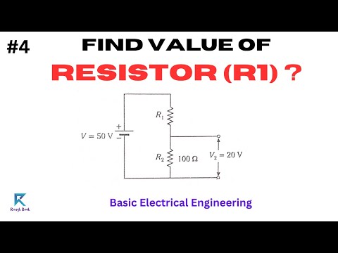 Calculate the value of R1, in the Voltage Divider | Problem 1.4 | Rough Book