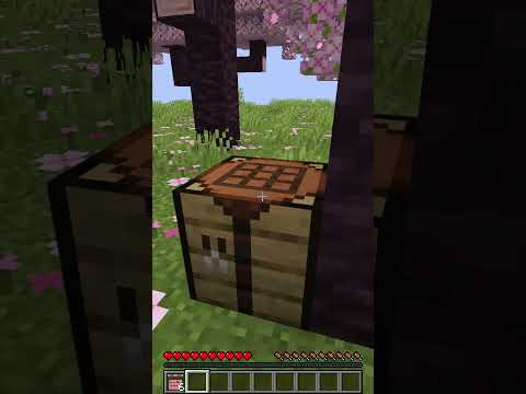 How To Make A Hanging Sign in Minecraft | #shorts