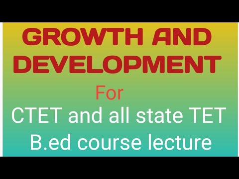 Growth and Development (definition and difference)