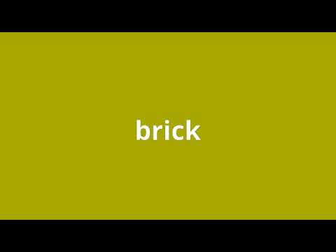 what is the meaning of brick