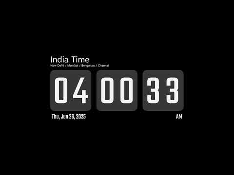 🔴 LIVE | Clock / Time in New Delhi, India / what time is it now