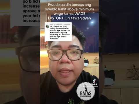 Ano ang WAGE DISTORTION? #batasmanggagawa #laborlaws #freelegaladvice