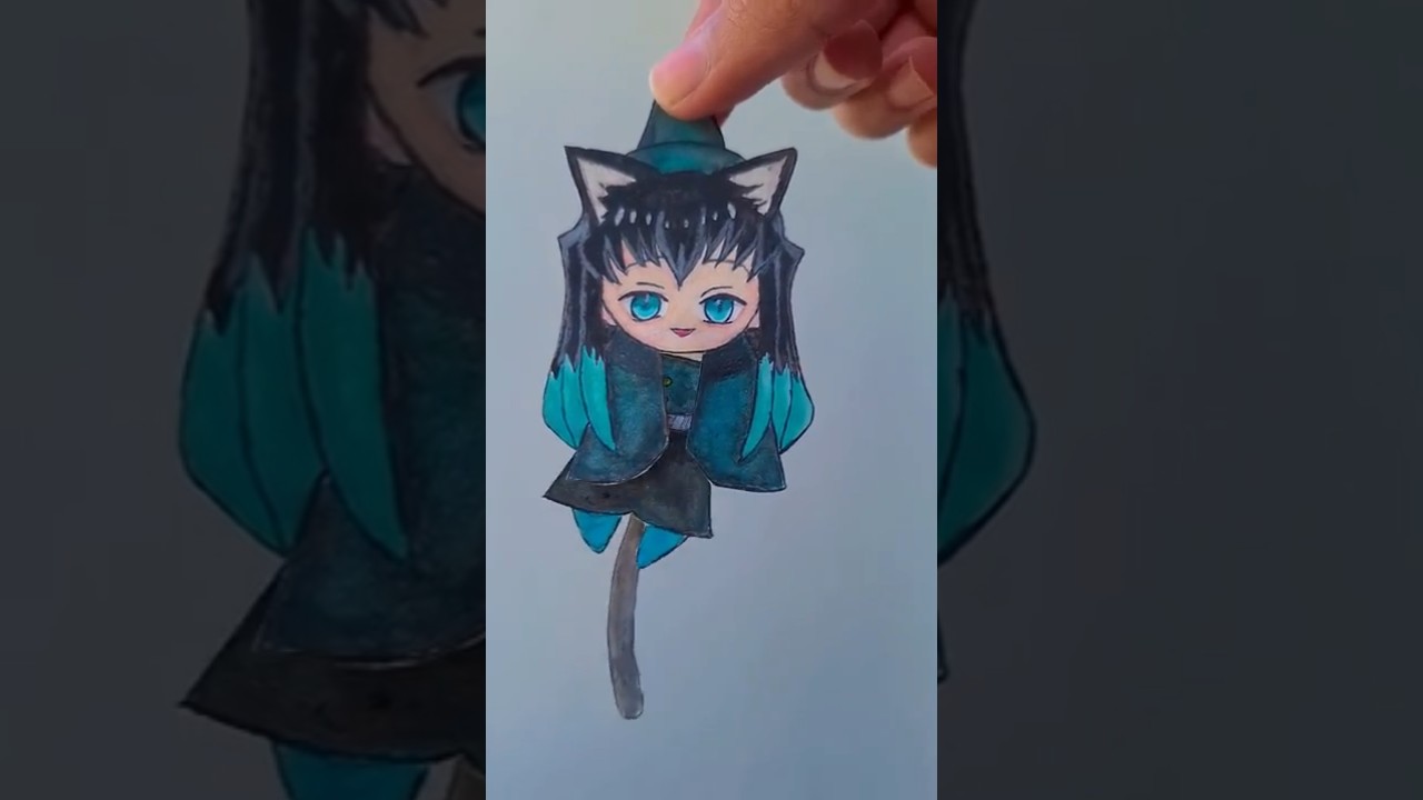 DIY paper hanging doll# muichiro #demon slayer #like and subscribe my channel #comment