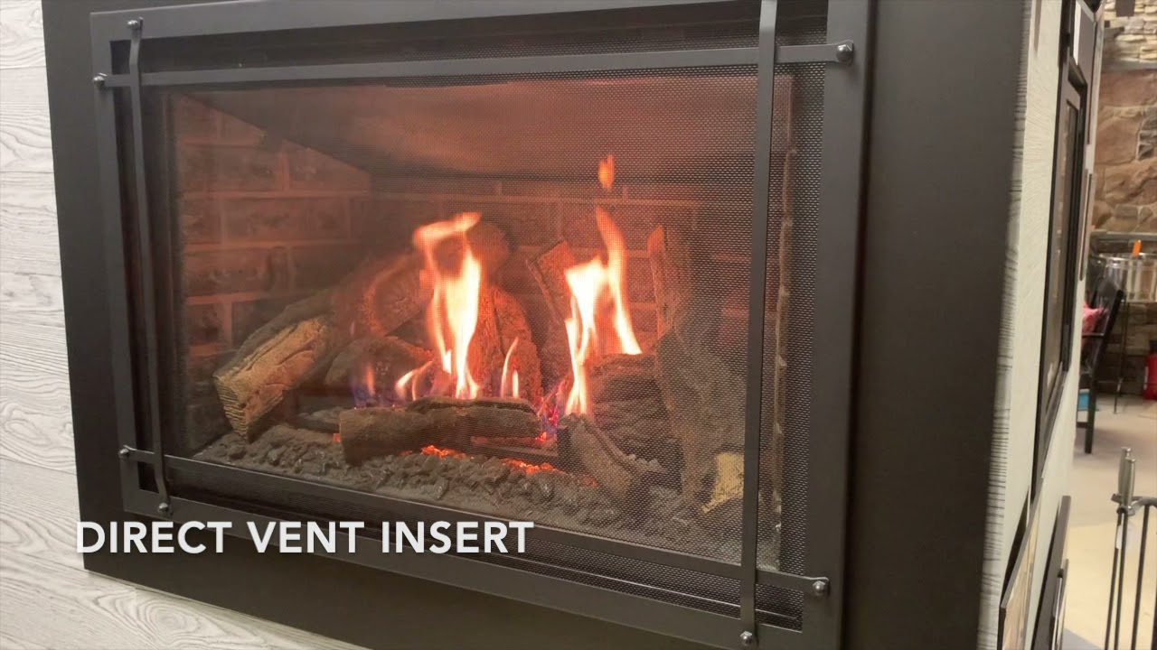 Fireplace Basics - The difference between gas logs vs direct vent inserts.