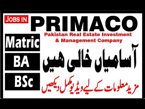 Different Jobs are Available in PRIMACO – MHideas