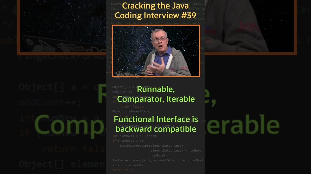 Can you cite functional interfaces from before Java 8? - Cracking the Java Coding Interview