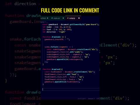 How to Code Snake Game In JavaScript