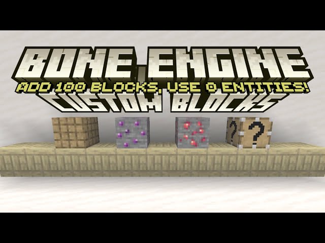 Bhex's Over-Named Extension Engine for Custom Blocks Minecraft Data Pack
