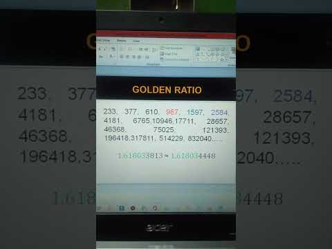 RELATIONSHIP BETWEEN FIBONACCI SEQUENCE AND GOLDEN RATIO BY RAMER MATH TV