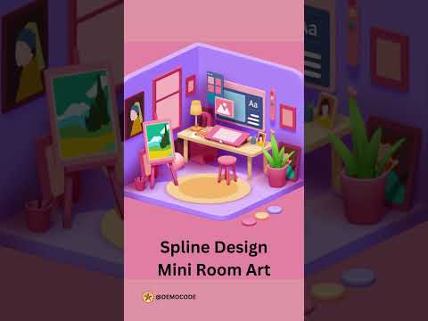 Spline Design Mini Room Art | Demo Coding