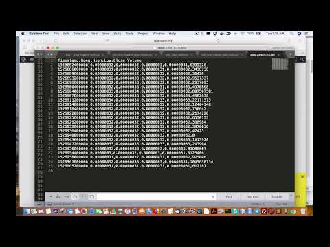 Demo to download hundreds of crypto currency pairs via CCXT Python package from Binance Bitmex OKEx