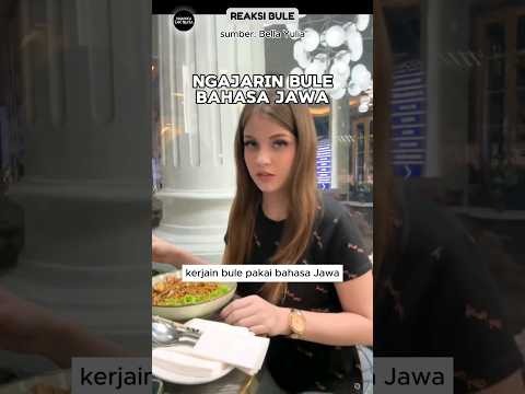 Reaksi Bule Dikerjain Bahasa Jawa‼️ #reaksibule #buleriview #shorts #viralvideo