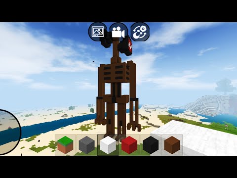 Mini Block Craft 3D Gameplay #8 (iOS & Android) | Scary Siren Head Statue
