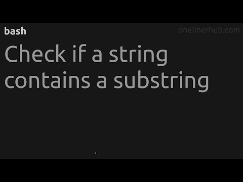 Check if a string contains a substring