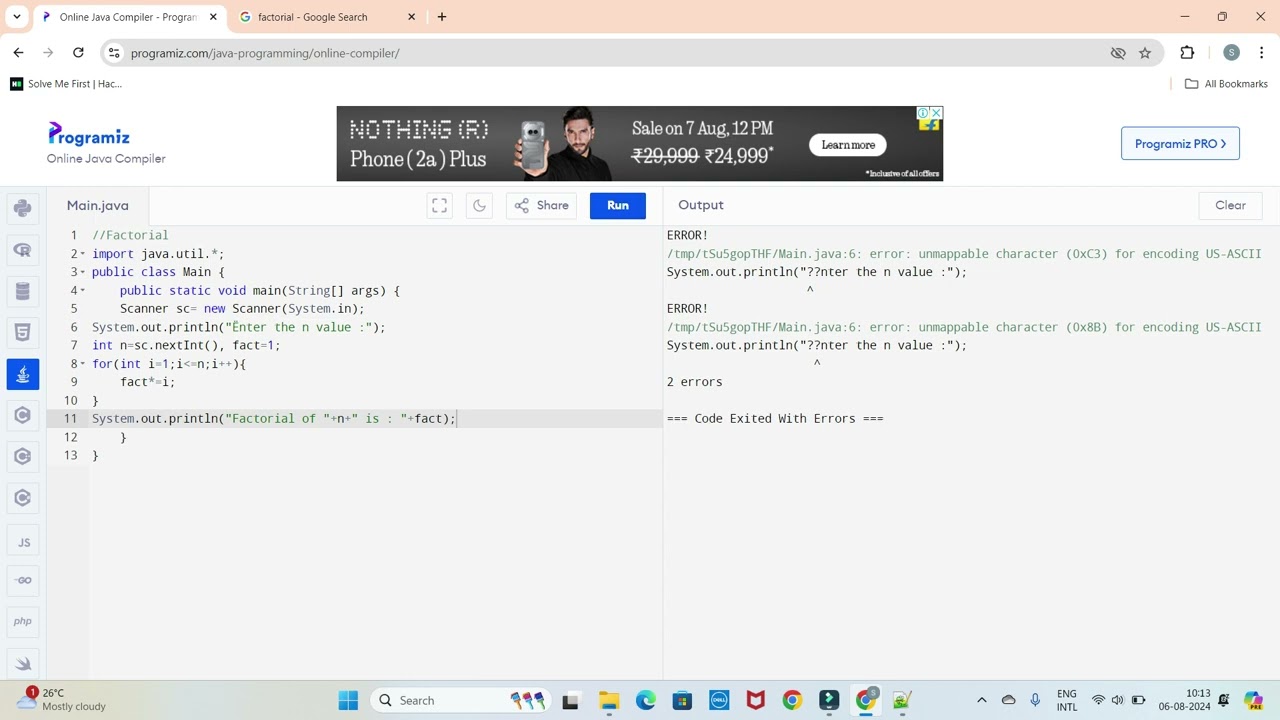Java Factorial Program Tutorial | Learn Factorials with Java