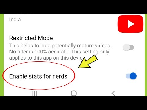 YouTube Enable Stats for nerds Setting