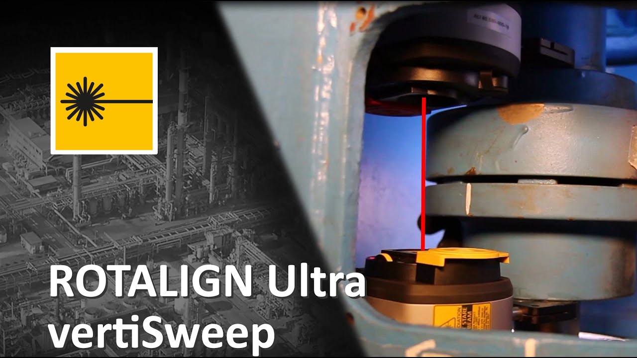 Easy vertical shaft alignment with vertiSWEEP by PRUFTECHNIK