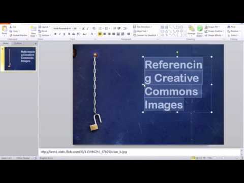 Creative Commons Images: Adding and Crediting in PowerPoint