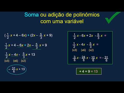 Soma e subtração de polinómios | anExplica