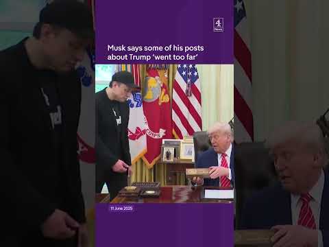 Musk says some of his posts about Trump ‘went too far’