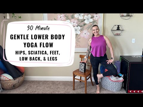 GENTLE YOGA FLOW: Relief For Plantar Fasciitis & Sciatica, Gentle Yoga for Pain Relief & Flexibility