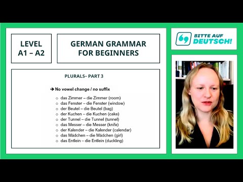 Lesson 21: German Plurals - Part 3 - Learn German Grammar for Beginners (A1 / A2)