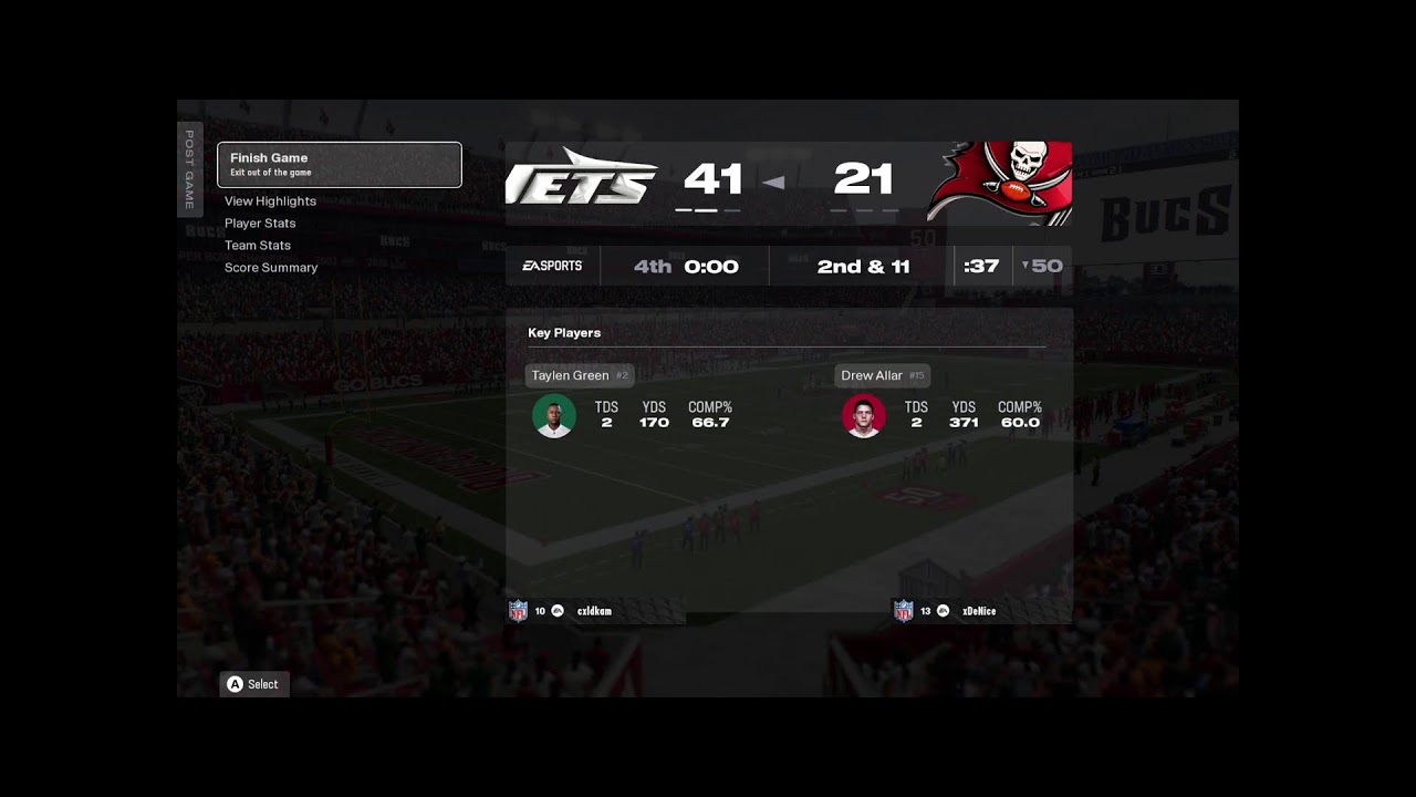 PTA week 10 jets v bucs