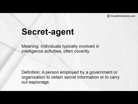 Secret-agent Meaning