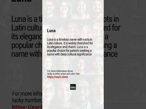 Discover the Meaning of Names! 🌍✨ #NameMeaning #BabyNames #UniqueNames #luna