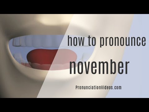 How to pronounce November