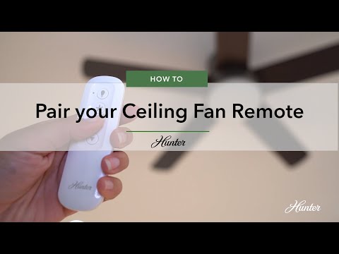 How to Pair Your Hunter Fan Remote #ceilingfan
