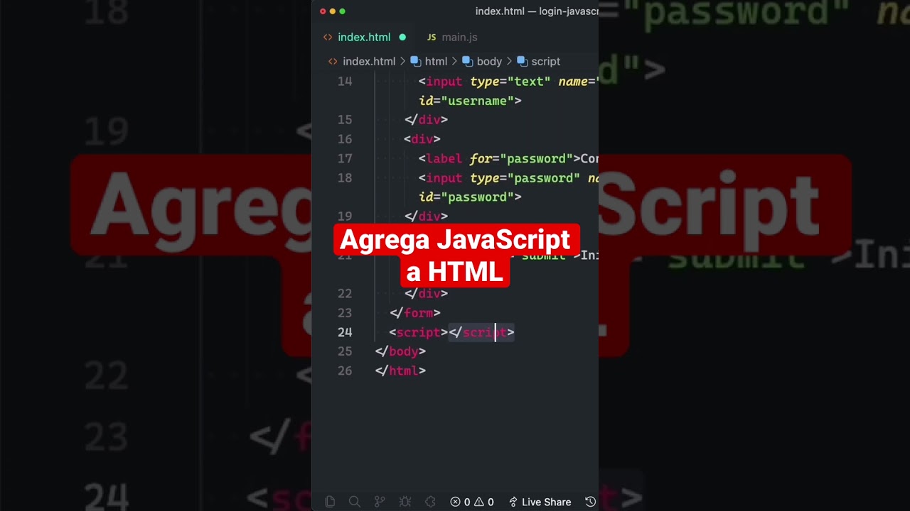 Add JavaScript to your HTML projects