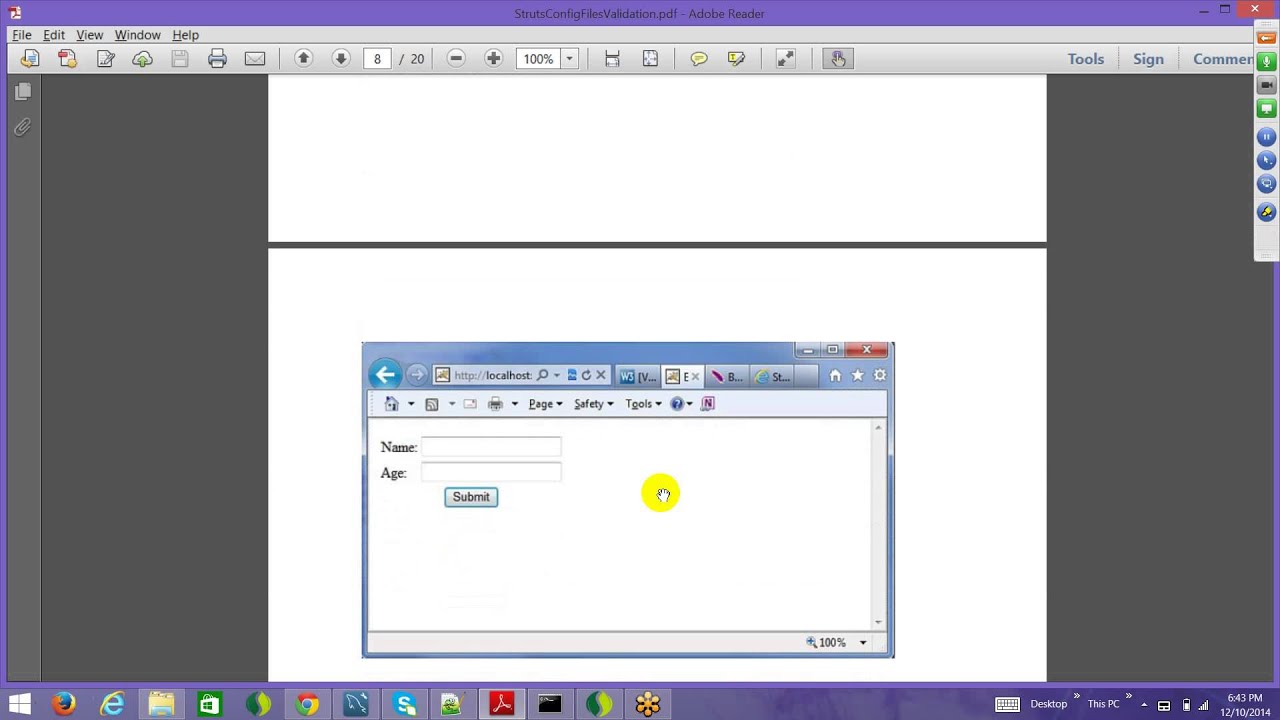 Struts Field Validation