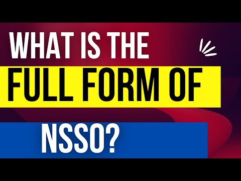 NSSO FULL FORM PART (617)