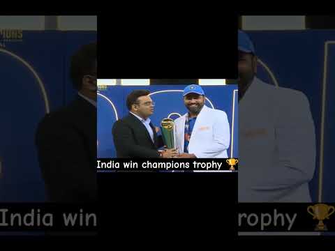 Winner🏆🎉🏆 india give Trophy is Captian Rohit Sharma