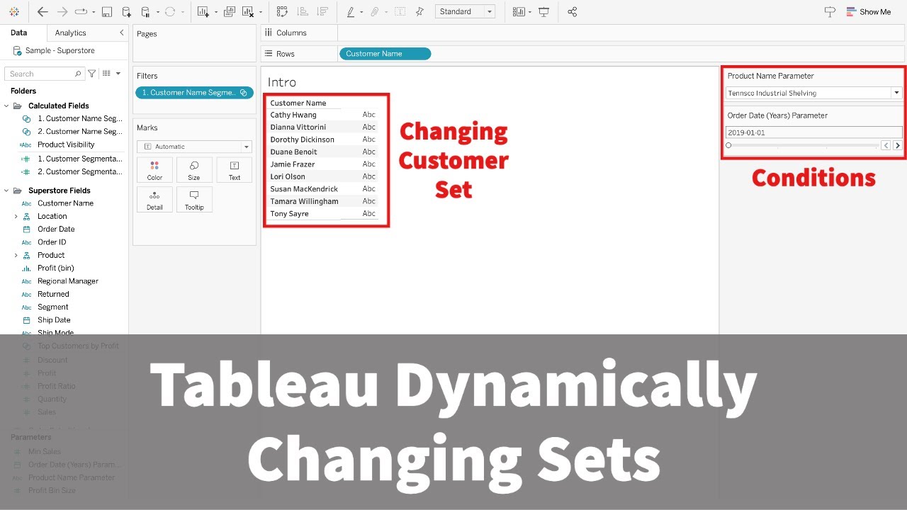 Tableau Dynamic Sets Based on Calculated Field Results
