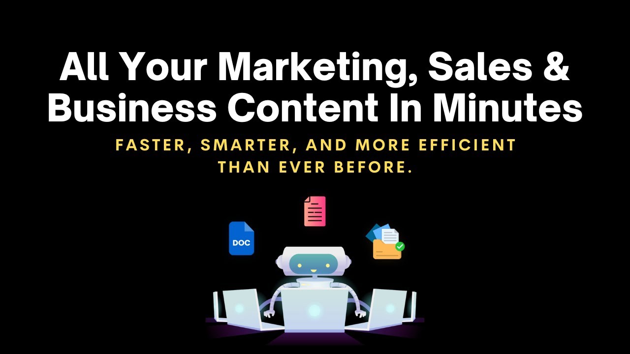 All Your Marketing, Sales & Business Content in Minutes! 🚀 | Meet Your AI Content Copilot