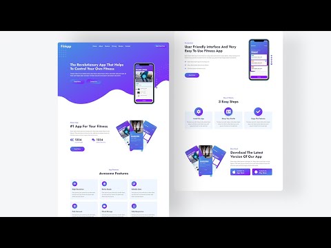 Landing Page Website Using HTML CSS | Download Free