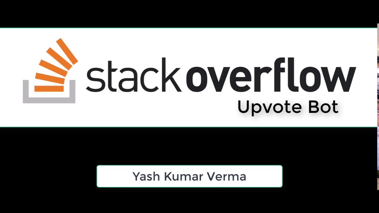 StackOverflow Upvote Bot in Python