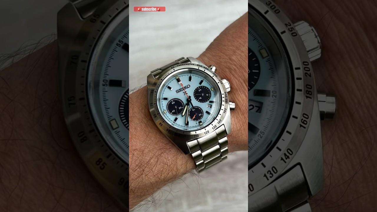 🚨 This Watch is better than Omega ??  🆕 Seiko Prospex Speedtimer | Ice Blue ❄️ #shorts #viral 🚨