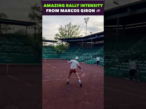 MARCOS GIRON AMAZING RALLY INTENSITY #tennis #shorts