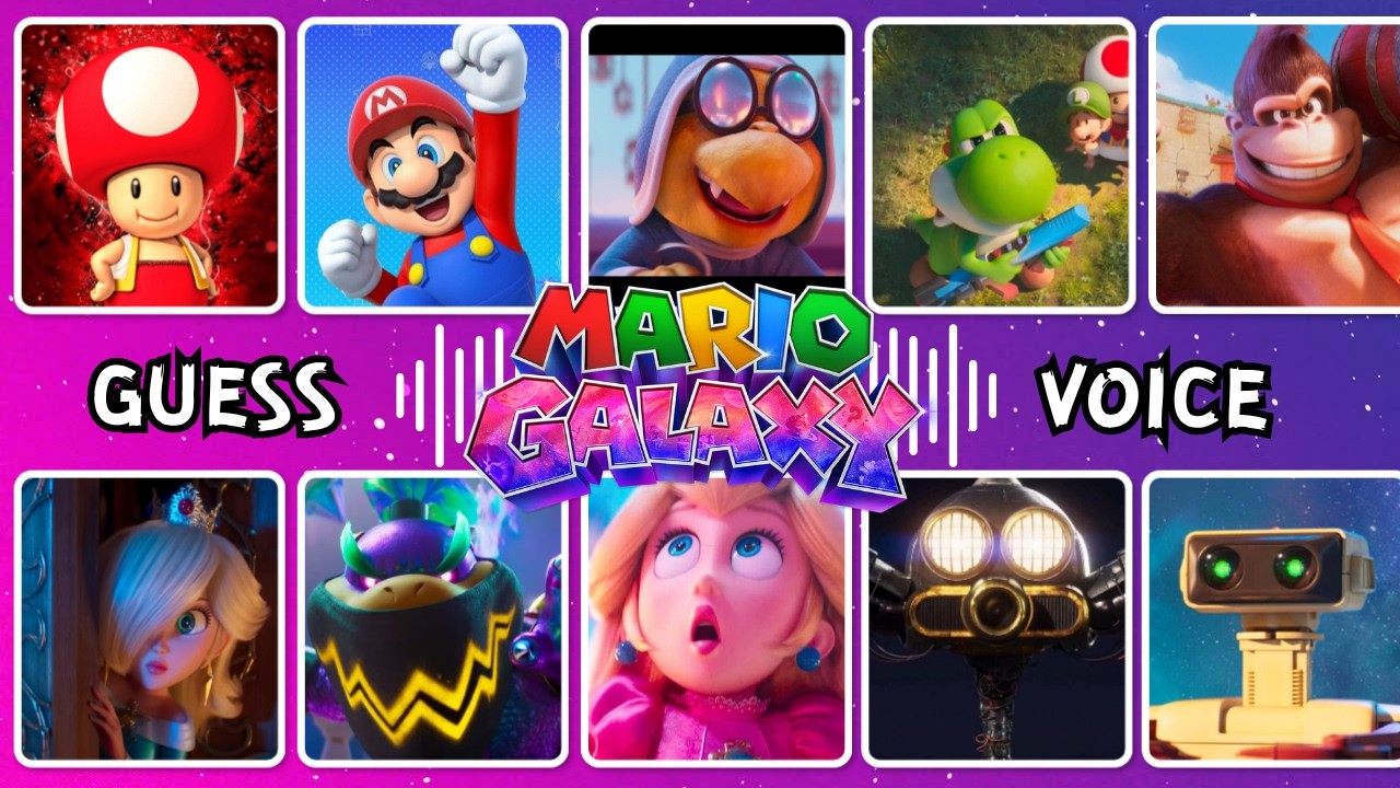 Guess The Character Voice 🎙️ | Super Mario Galaxy Movie Quiz (For True Fans)🎮