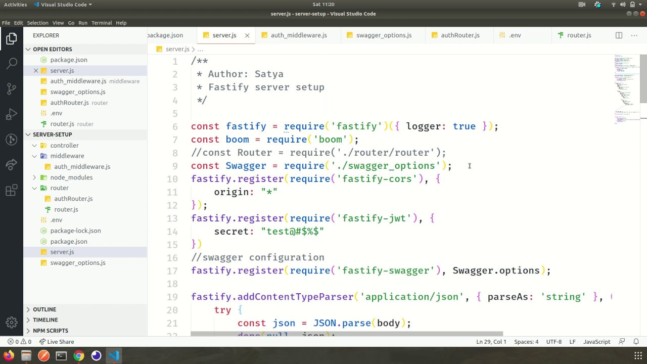 Websockets in nodejs #fastify | Node Js | JavaScript | Fastify | Websockets