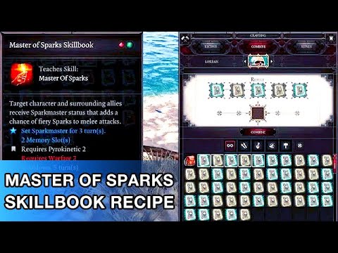 Master of Sparks Skillbook Recipe - Divinity Original Sin 2