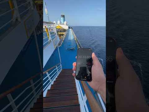 How long does it take to walk across a 1,000 FOOT ship?! 🤯