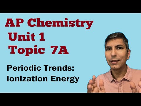Periodic Trends: Ionization Energy - AP Chem Unit 1, Topic 7a